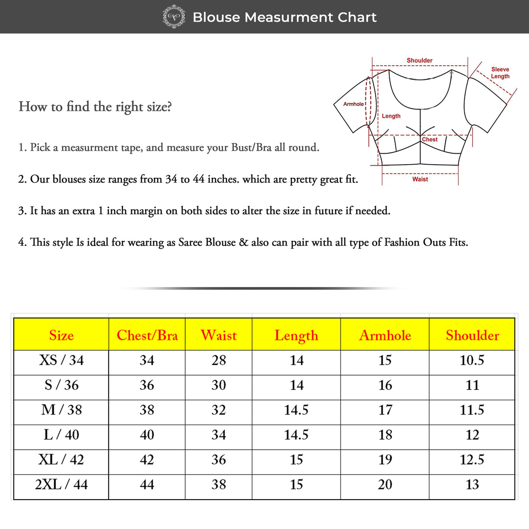 Blouse Size Chart India Size Guide – 7 Camicie