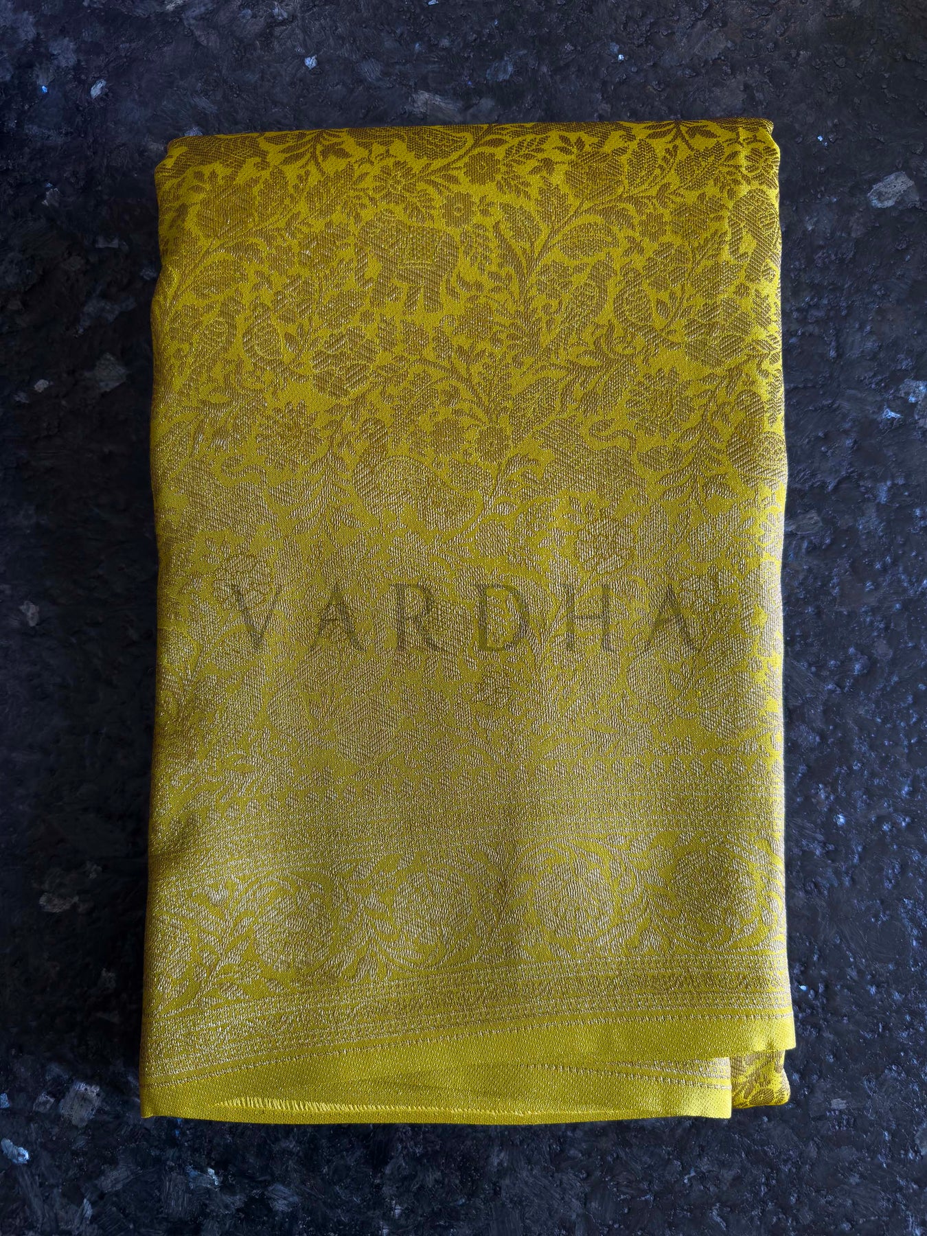 Marigold Yellow Golden Zari Pure Mysore Silk Saree – House of Vardha